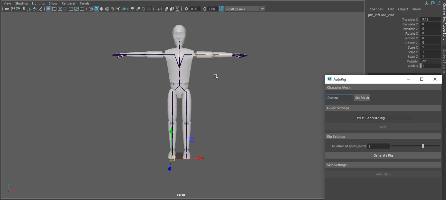 WIP - Autorig Maya - Matthew ISIDORE
